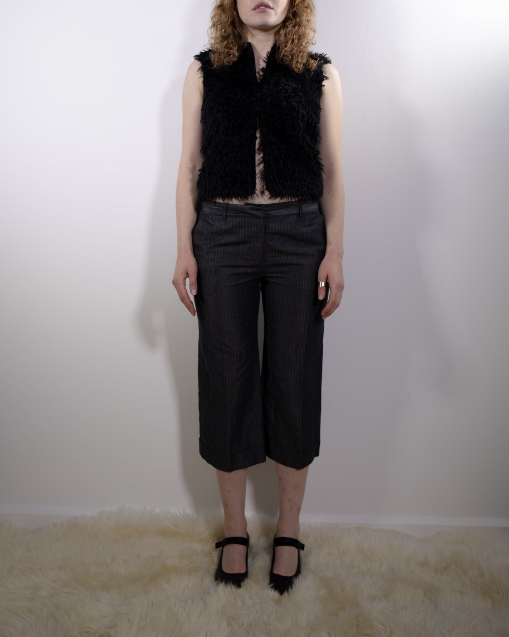 Baraboux | Alexander McQueen SS 05 Pinstripe 3/4 Capris